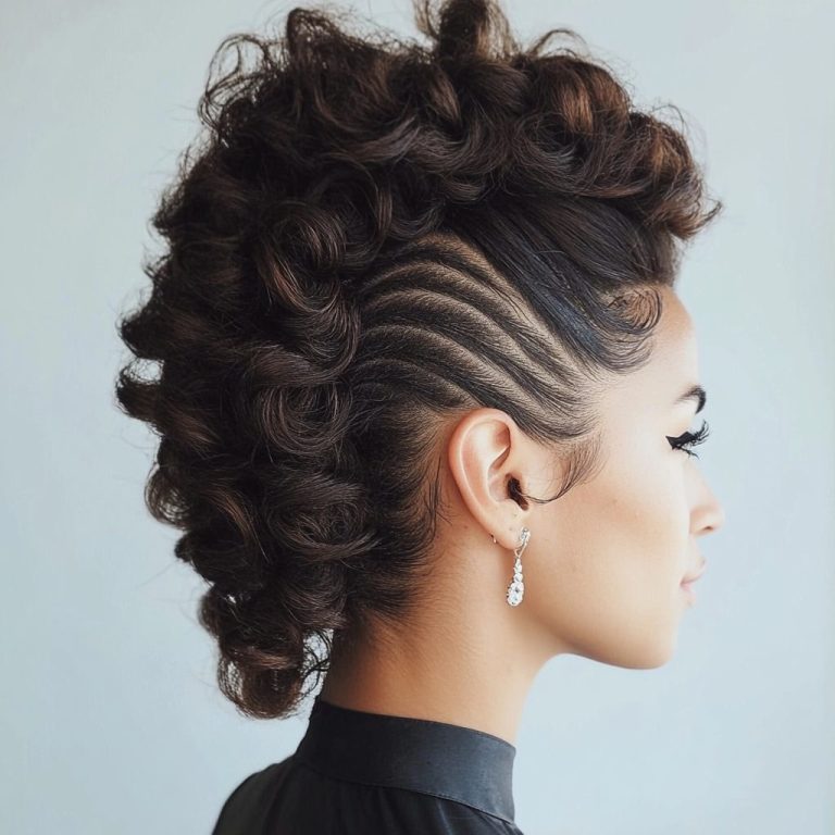 25 Incredible Trendy Curly Mohawk Hairstyles for Women and Girls - Hair ...