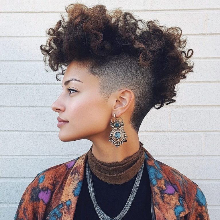 25 Incredible Trendy Curly Mohawk Hairstyles for Women and Girls - Hair ...