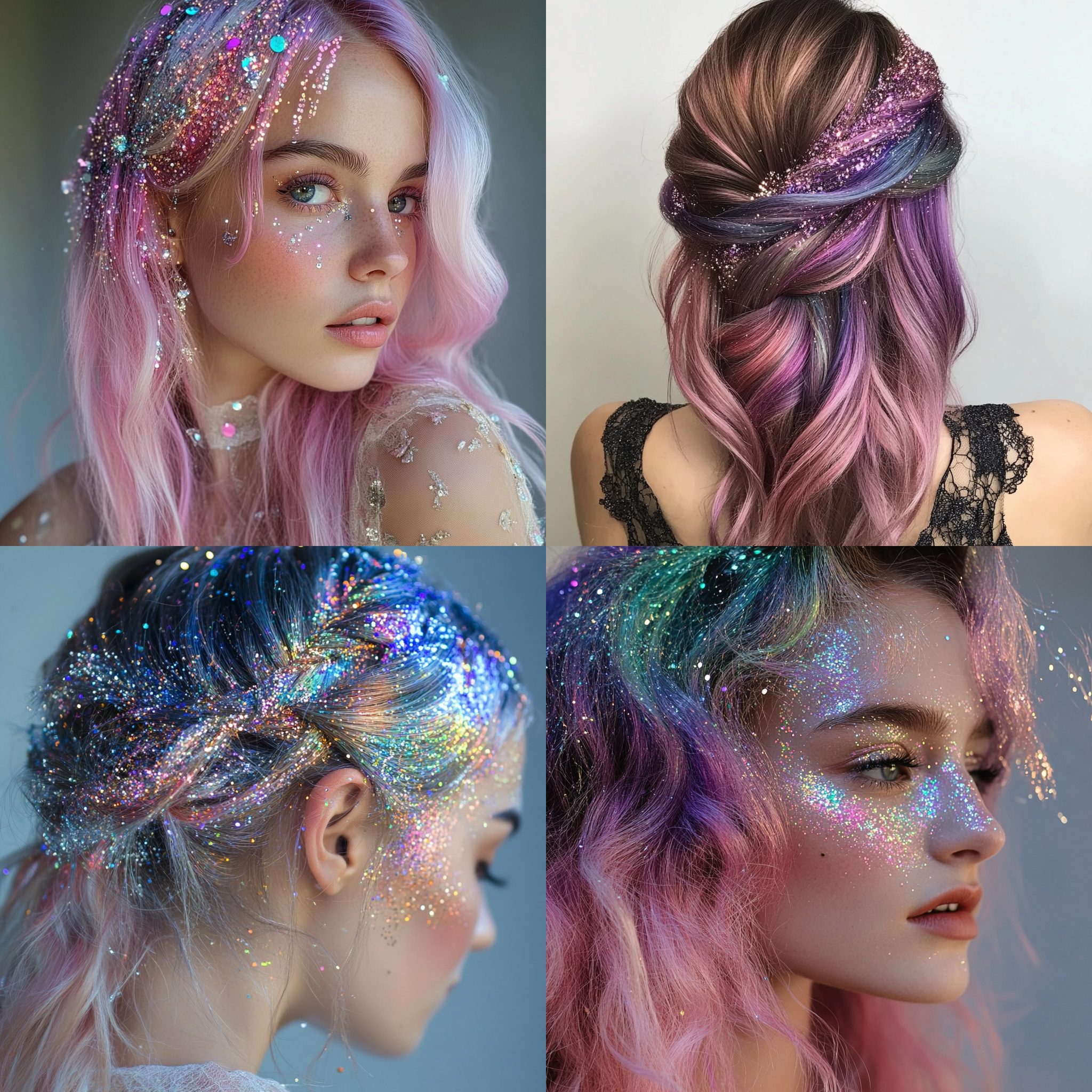 20 Ways to Incorporate Glitter for Stunning Hair Looks - Hair Guru