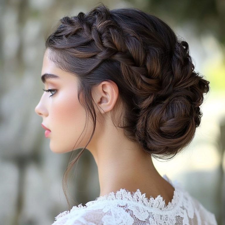28 Glorious Princesses Braided Updos - Hair Guru
