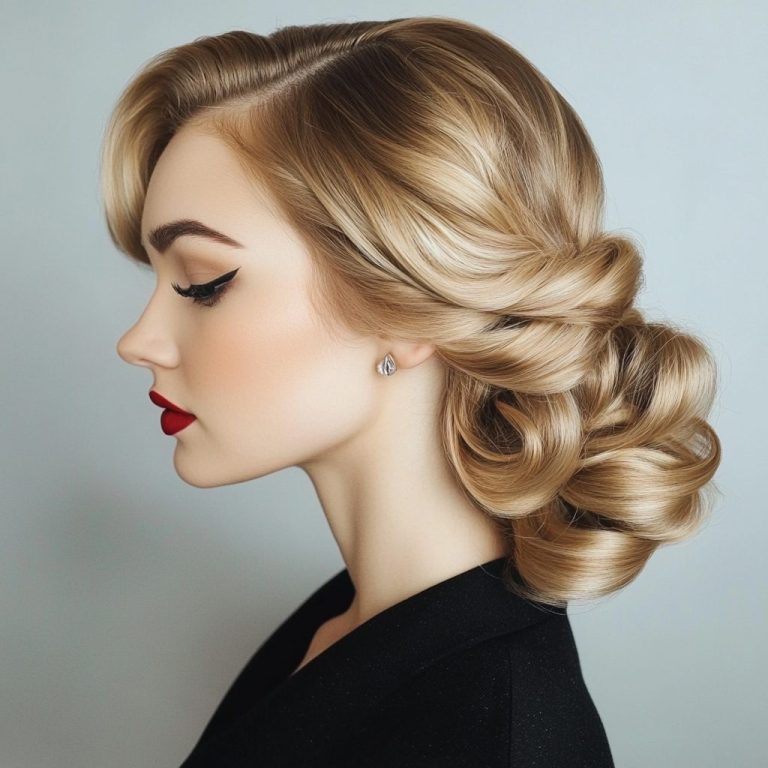20 Best Elegant Vintage Updos - Hair Guru