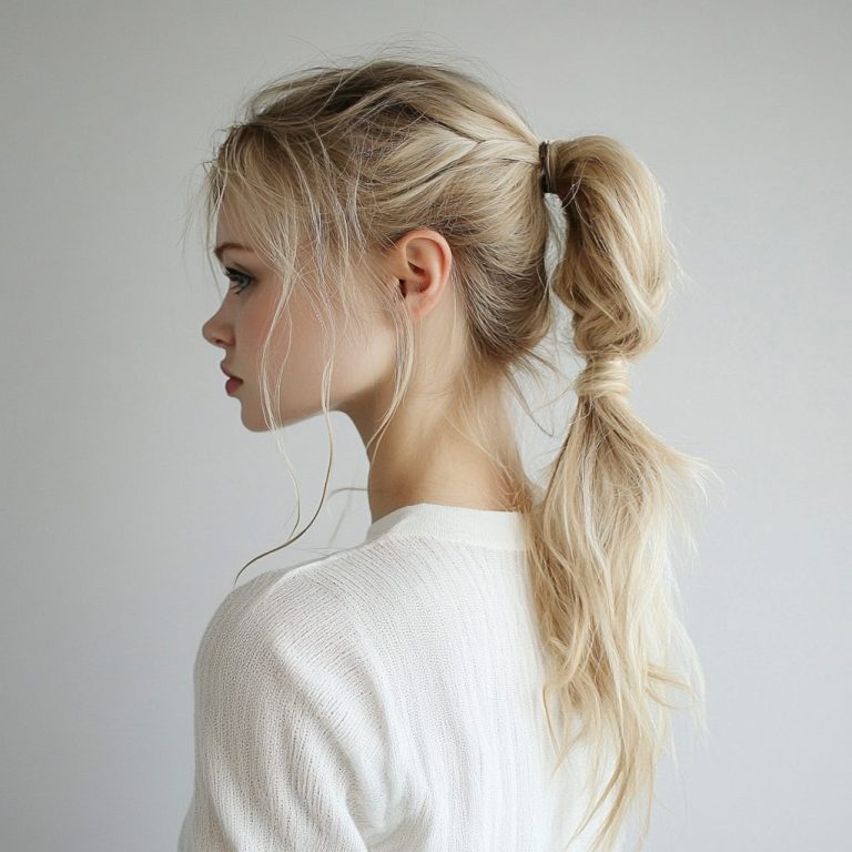 35 Effortless Messy Ponytail Hairstyles - Hair Guru