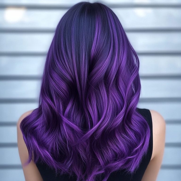 20 Dynamic Violet Hairstyle - Hair Guru