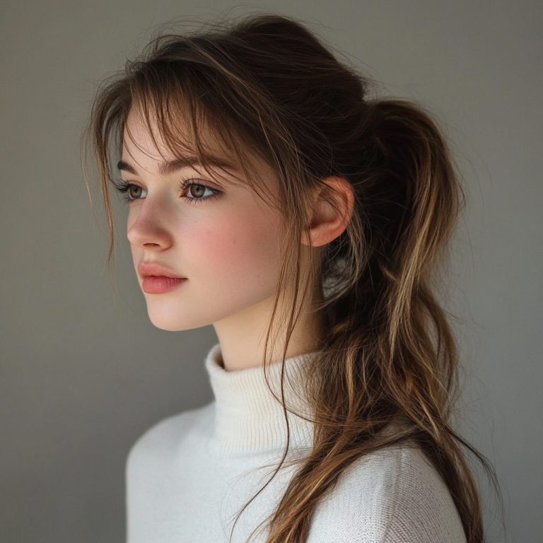 35 Effortless Messy Ponytail Hairstyles - Hair Guru