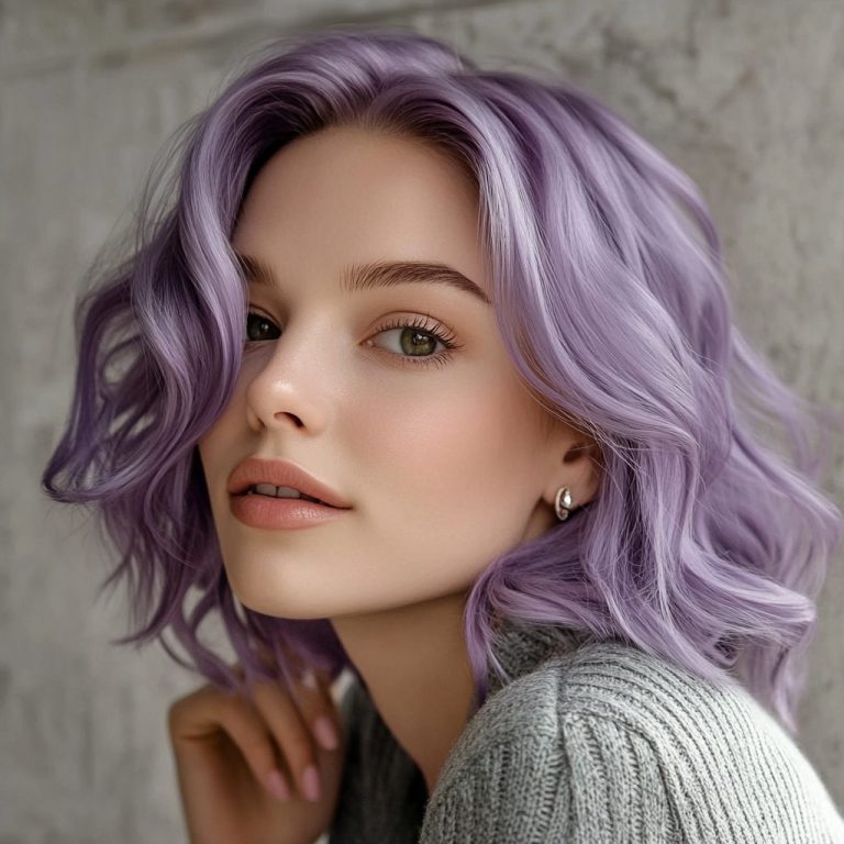 20 Dynamic Violet Hairstyle - Hair Guru