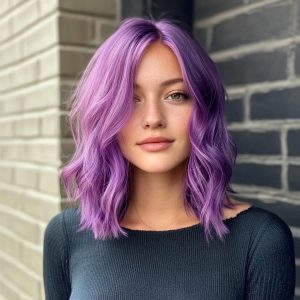 20 Dynamic Violet Hairstyle - Hair Guru