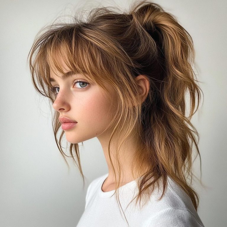 35 Effortless Messy Ponytail Hairstyles - Hair Guru