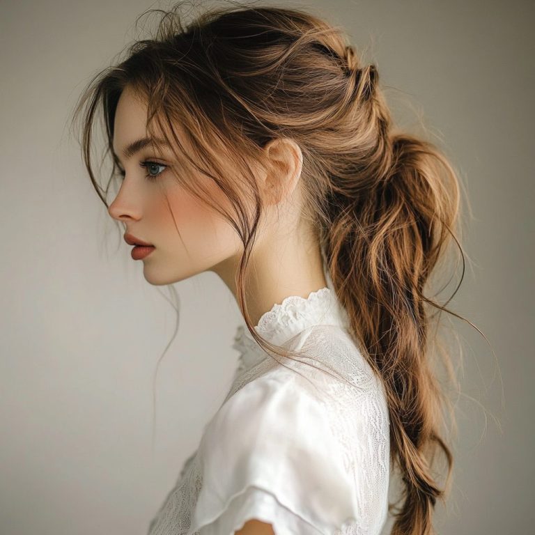 35 Effortless Messy Ponytail Hairstyles - Hair Guru