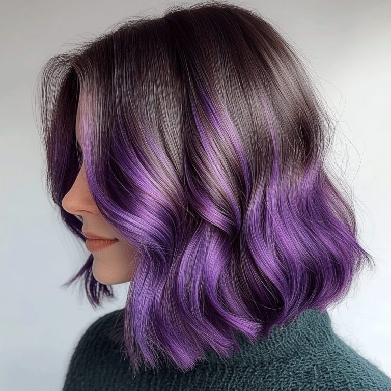 20 Dynamic Violet Hairstyle - Hair Guru