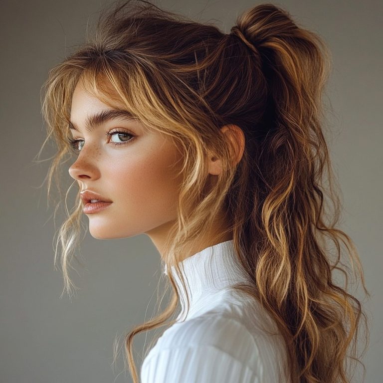 35 Effortless Messy Ponytail Hairstyles - Hair Guru